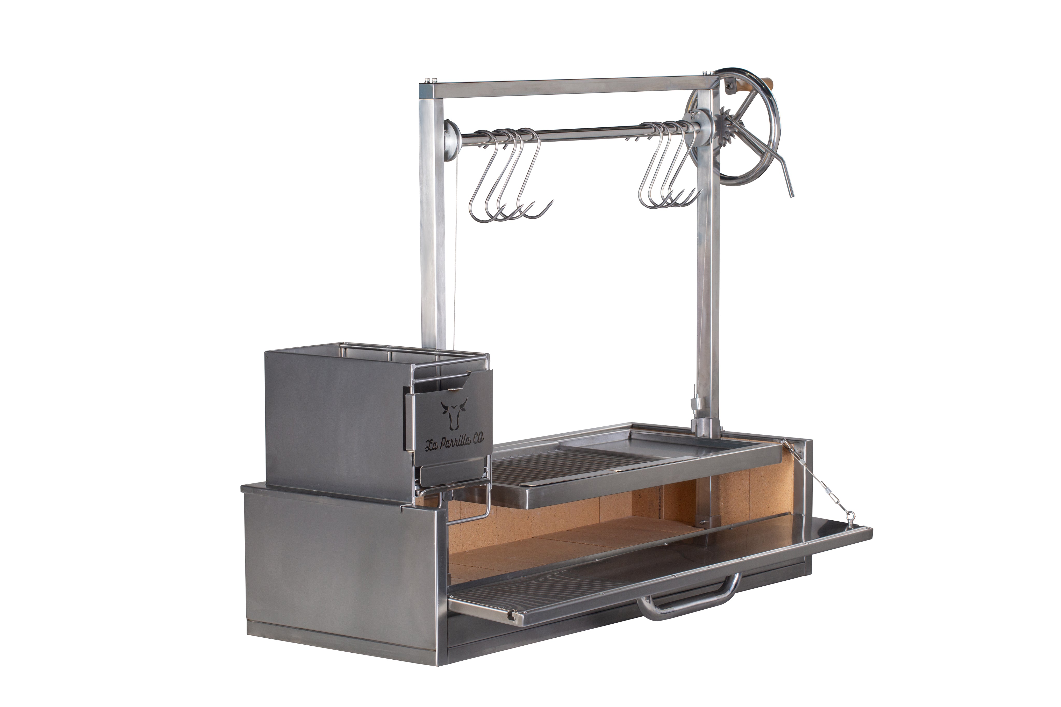 La Parrilla Co 304SS 1200mm premium parrilla grill with inbuilt ...